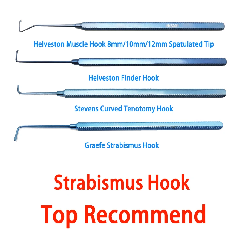Strabismus-Helveston-Muscle-Hooks-Stevens-Curved-Tenotomy-Graefe ...