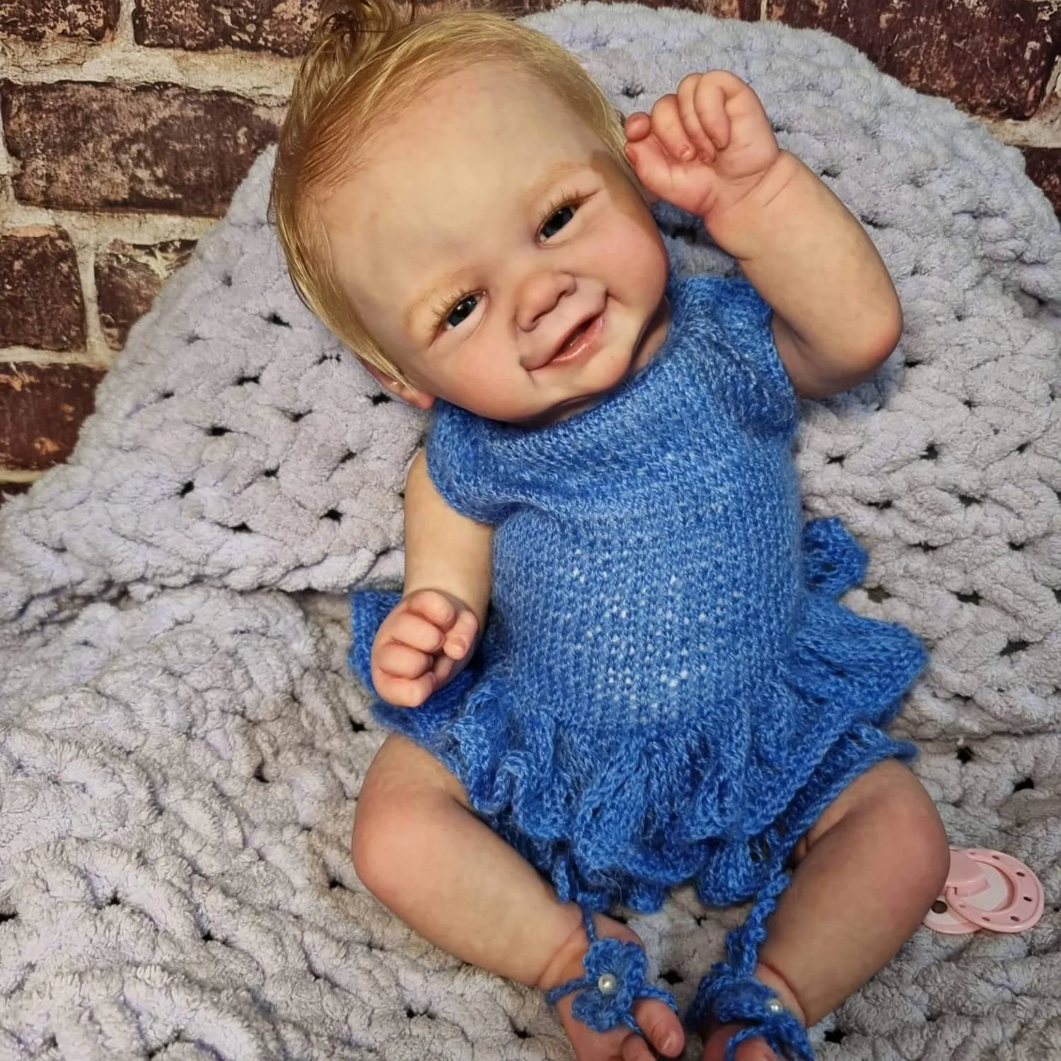 Bebê Reborn Dolls 18 Inch Vivienne Handmade Painted With Veins Lovely ...