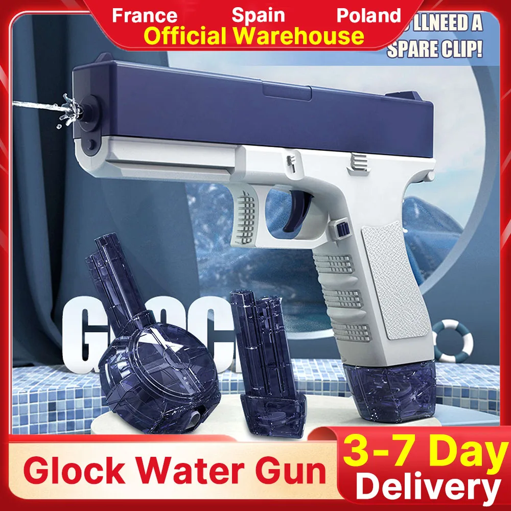 Water-Gun-Electric-Glock-Pistol-Shooting-Toy-Full-Automatic-Outdoor ...