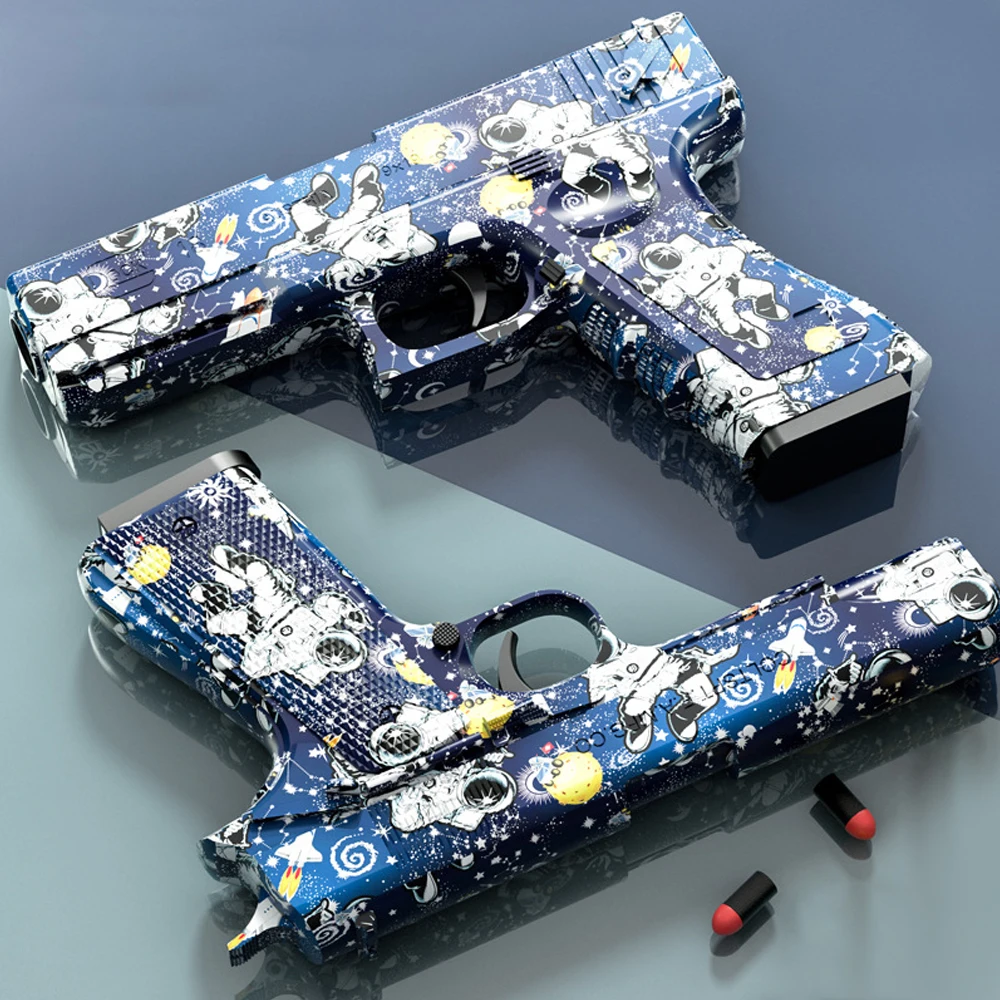 2022 Shell Ejection Glock Astronaut Children Toy Gun Desert Eagle Soft ...