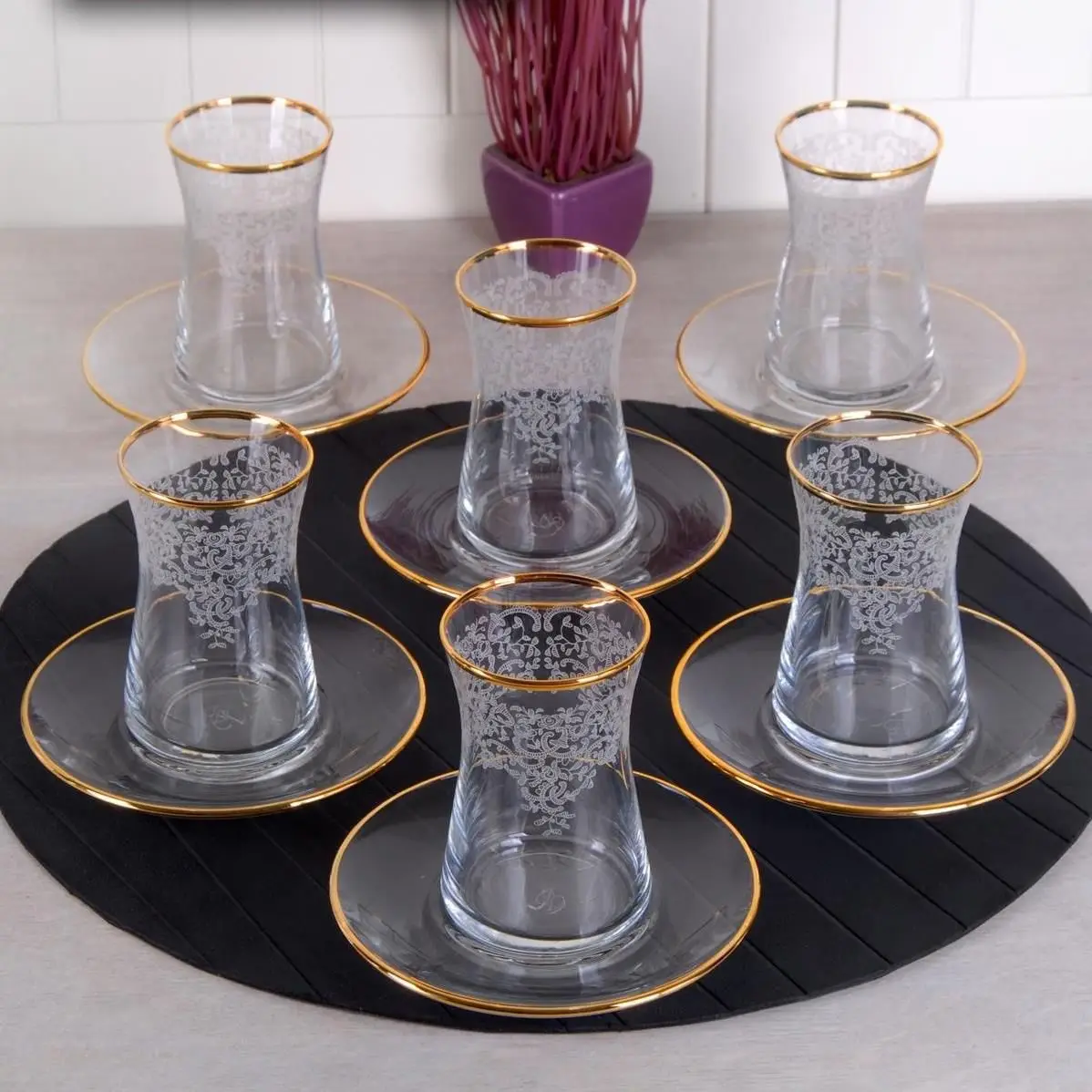 Tea-Cups-Turkish-Tea-Cup-Set-12-Piece-Lace-Textured-Set-Turkish ...