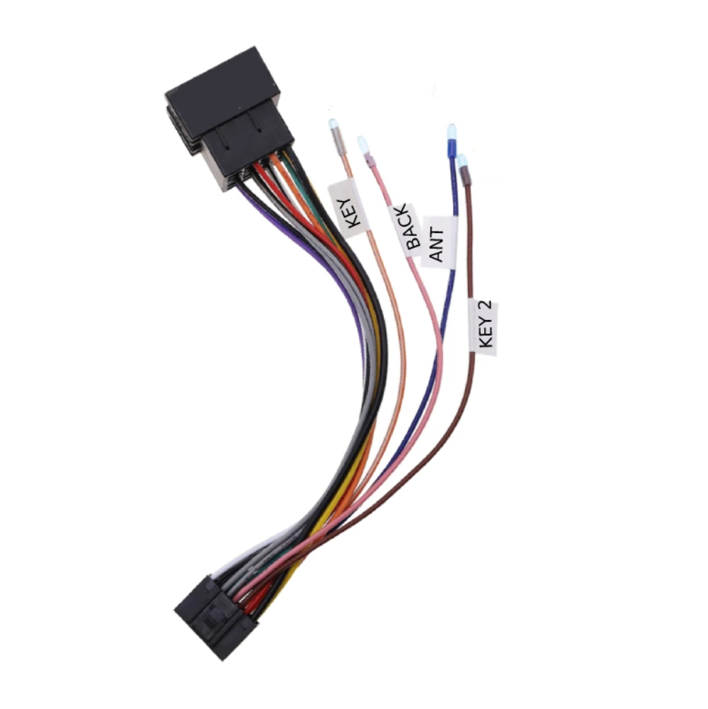 ACTECOM-car-Radio-ISO-adapter-16-pin-Cable-Universal-din-connector-for ...