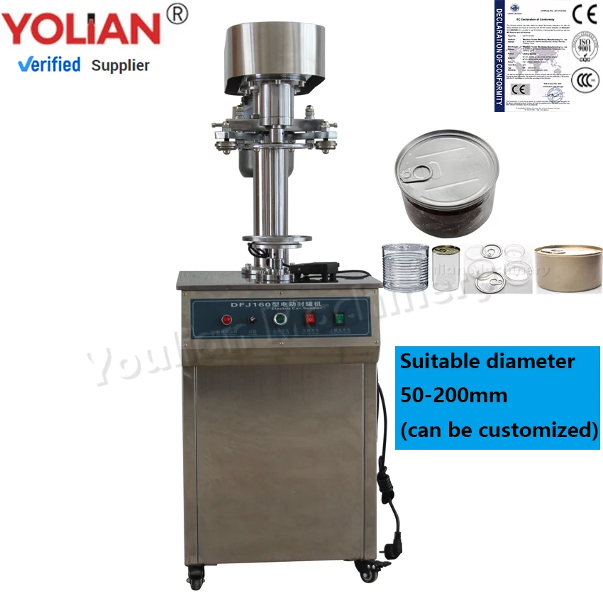 DFJ-160-Semi-Automatic-Aluminium-Tin-Can-Closing-Capping-Machine-Jar ...