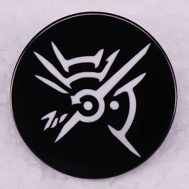 Dishonored logo Outsider's Mark Enamel Pin Video Game Brooches Badges ...