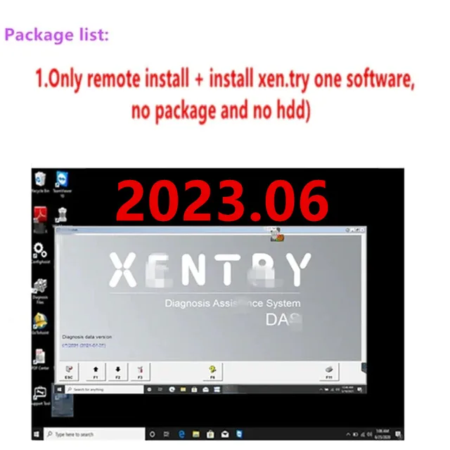Newest 2023.06 Xentry Software Remote Install Activate DT.S EP.C for ...
