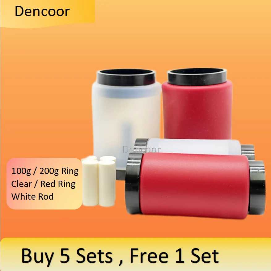 One Set 100g / 200g Emax Press Rod Embedding ring Clear Red Push Rod ...
