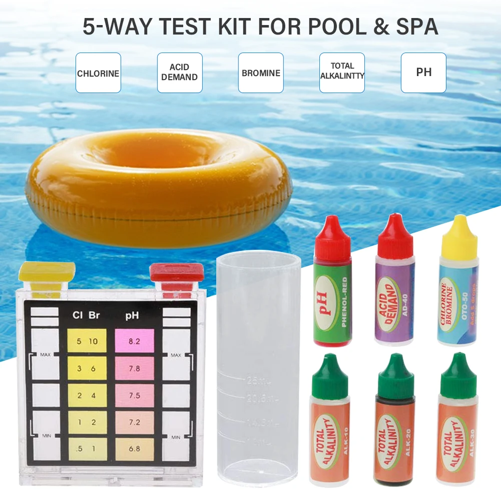 5-in-1-PH-Chlorine-Water-Tester-Swimming-Pool-Test-Reagent-Kit-CL-pH ...