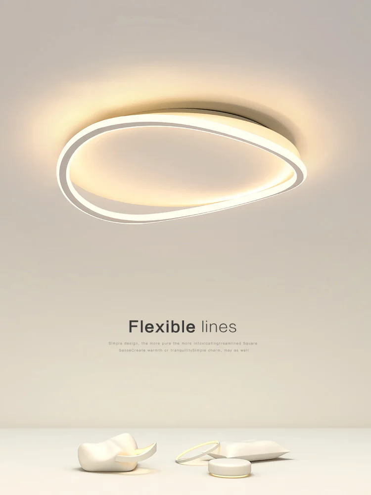 Bedroom lamp led ceiling lamp simple modern atmosphere Nordic ins style ...