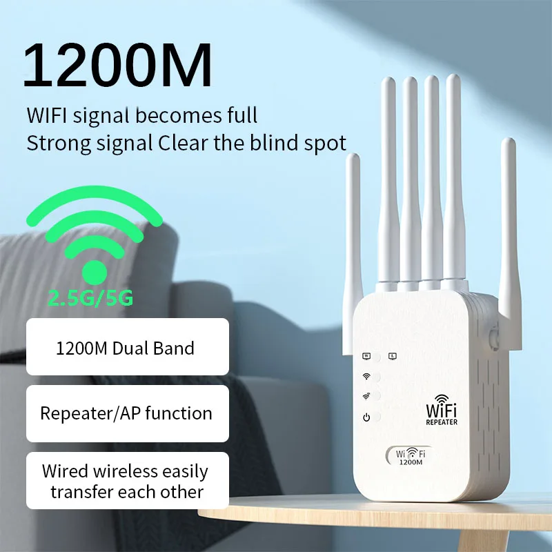 El extensor amplificador amplificador de señal WiFi admite repetidores ...
