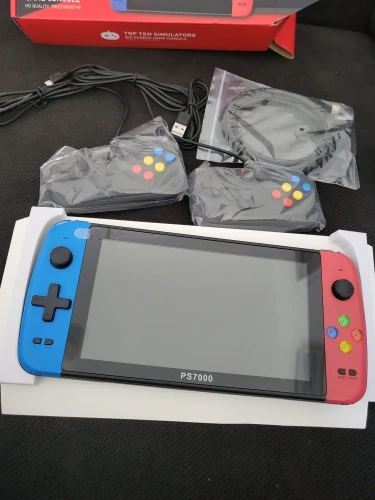 7 inch PS7000 128 Bit Handheld game console Big Screen HD out LCD ...