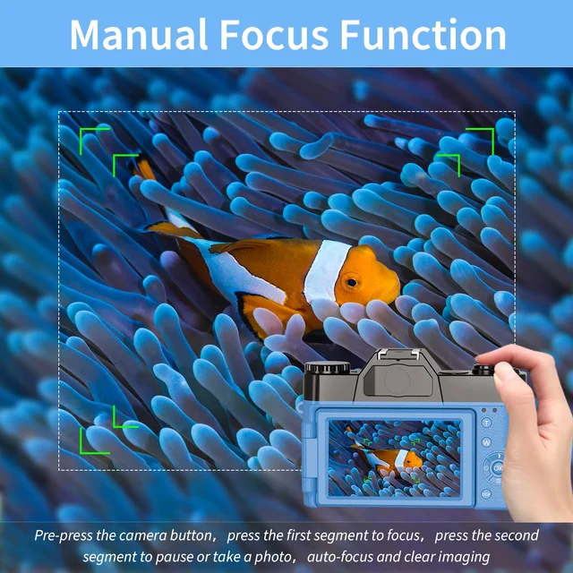 KOMERY NEW Release 48MP Camera Digital Wifi 4K YouTube Vlogging Camera ...