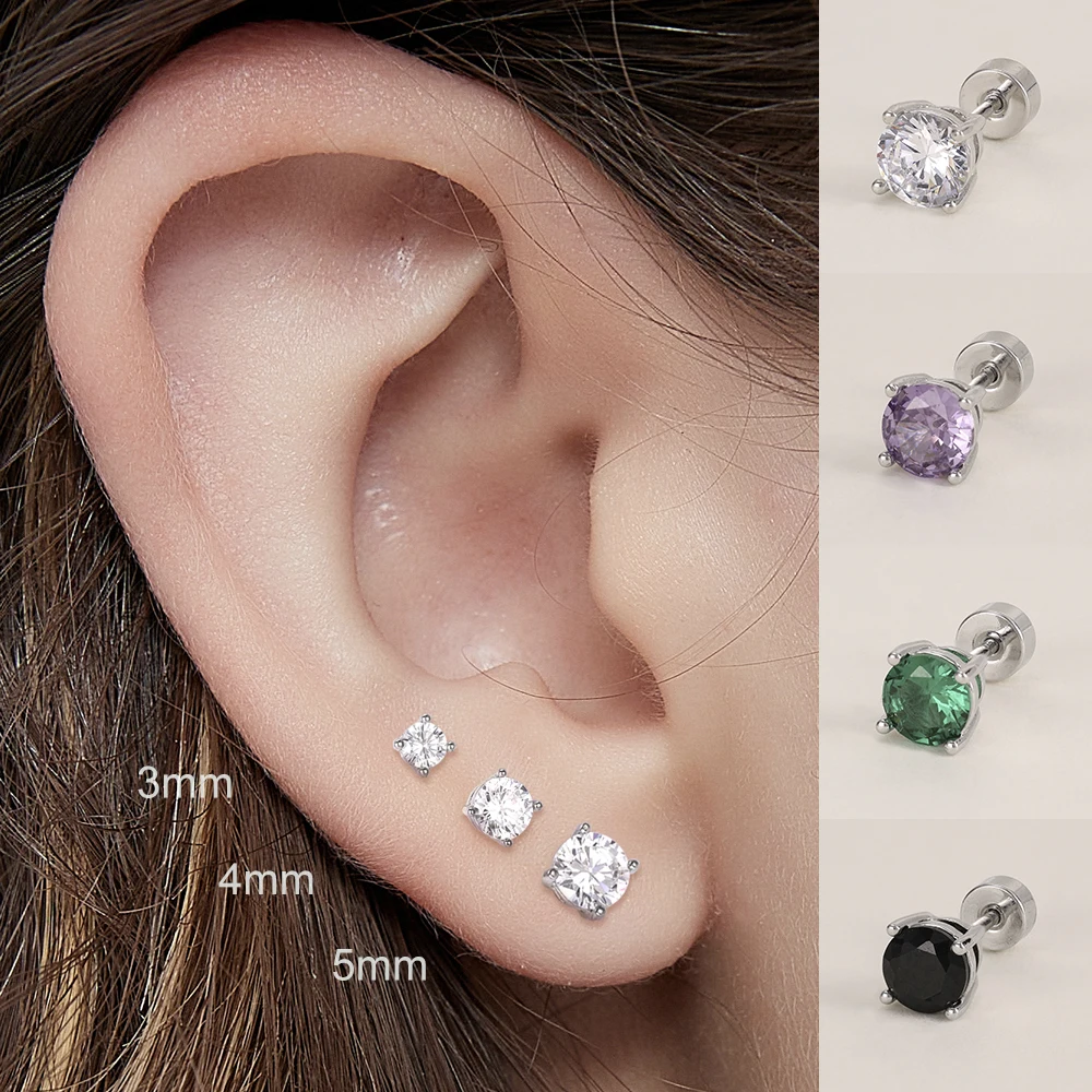 1-3PCS-True-Platinum-Plating-316L-Medical-Stainless-Steel-Top-AAAAA ...