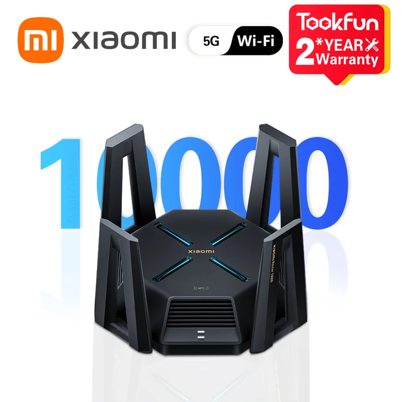 New XIAOMI 10 Gigabit Router WIFI Tri-band Dual 10G Network Port 2GB ...