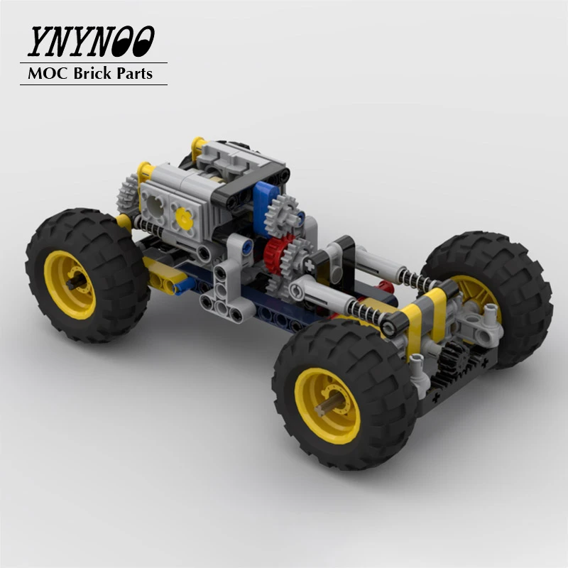 New Technical Series Moc Dune Buggy Cars Chassis Suspension System Set ...