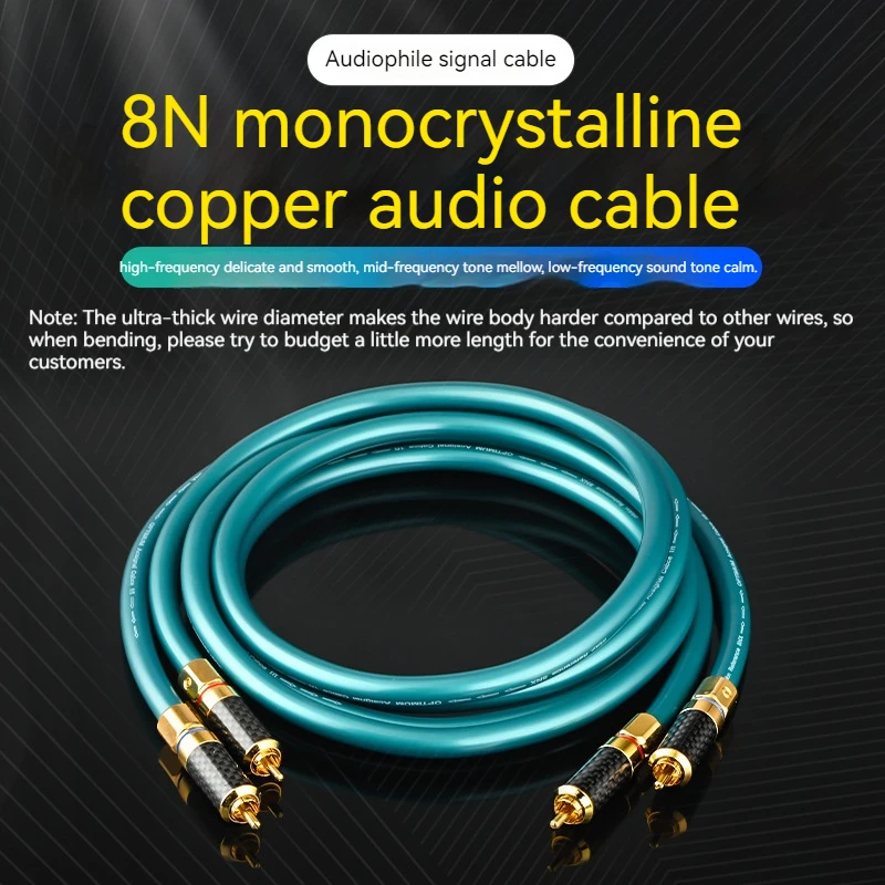 Monocrystalline-copper-audiophile-audio-signal-cable-8N-HIFI-audio-RCA ...