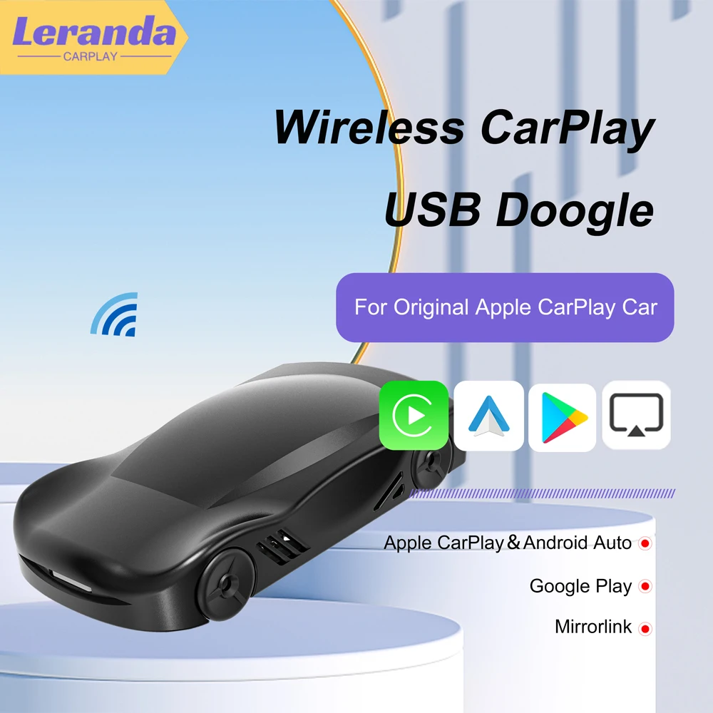 Leranda C6 Wireless CarPlay Ai Box Android Auto Apple CarPlay Qualcomm Snapdragon M2290 2GB 16GB ...