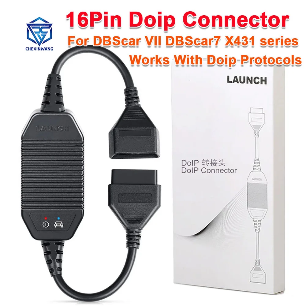 Launch-Doip-Connector-16Pin-Cable-For-DBScar-VII-DBScar7-X431-PAD-V ...