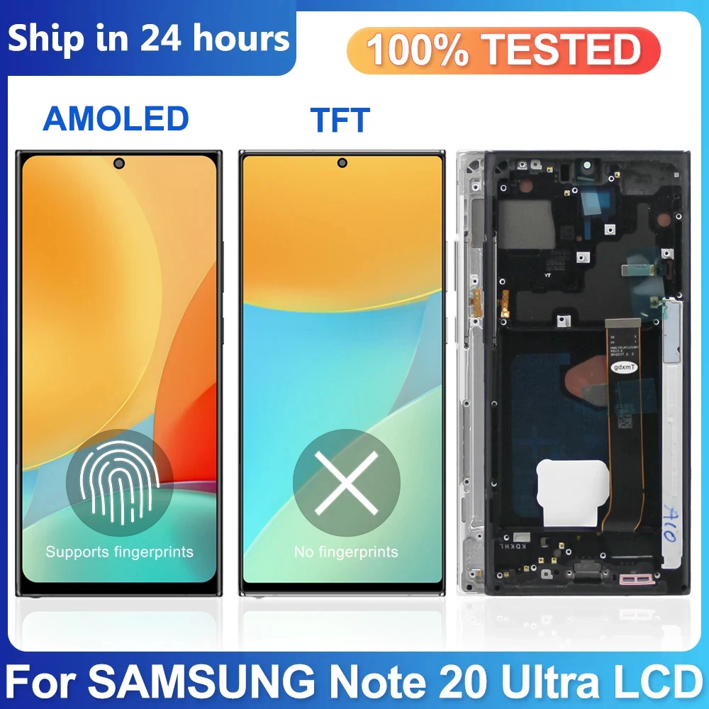 AMOLED-Note-20-Ultra-Screen-for-Samsung-Galaxy-Note20-Ultra-5G-N985F ...