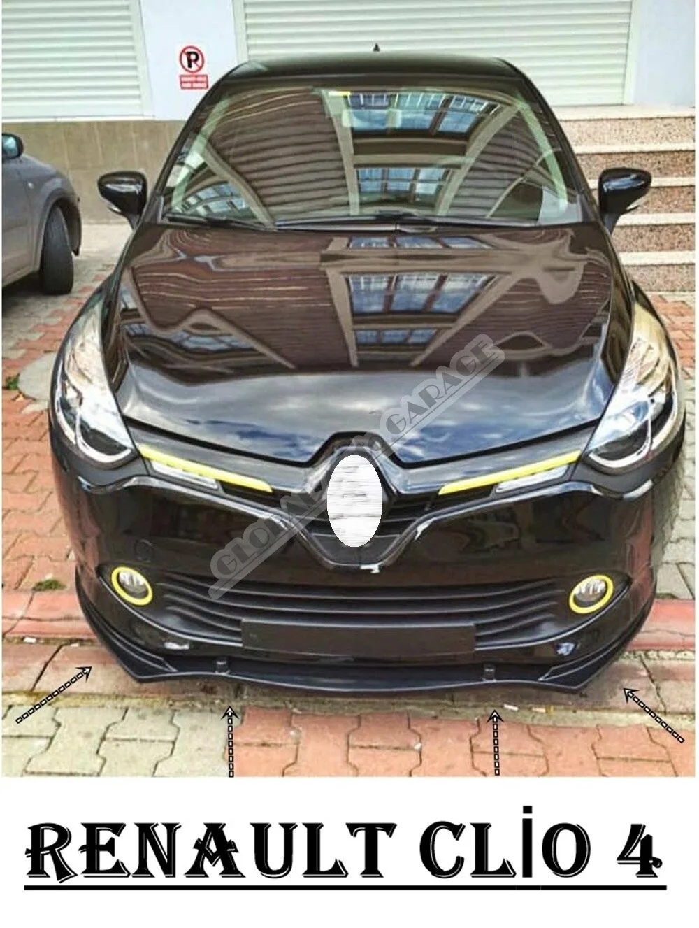 For-Renault-Clio-4-Front-Bumper-Attachment-Lip-2012-2020-Piano-Glossy ...