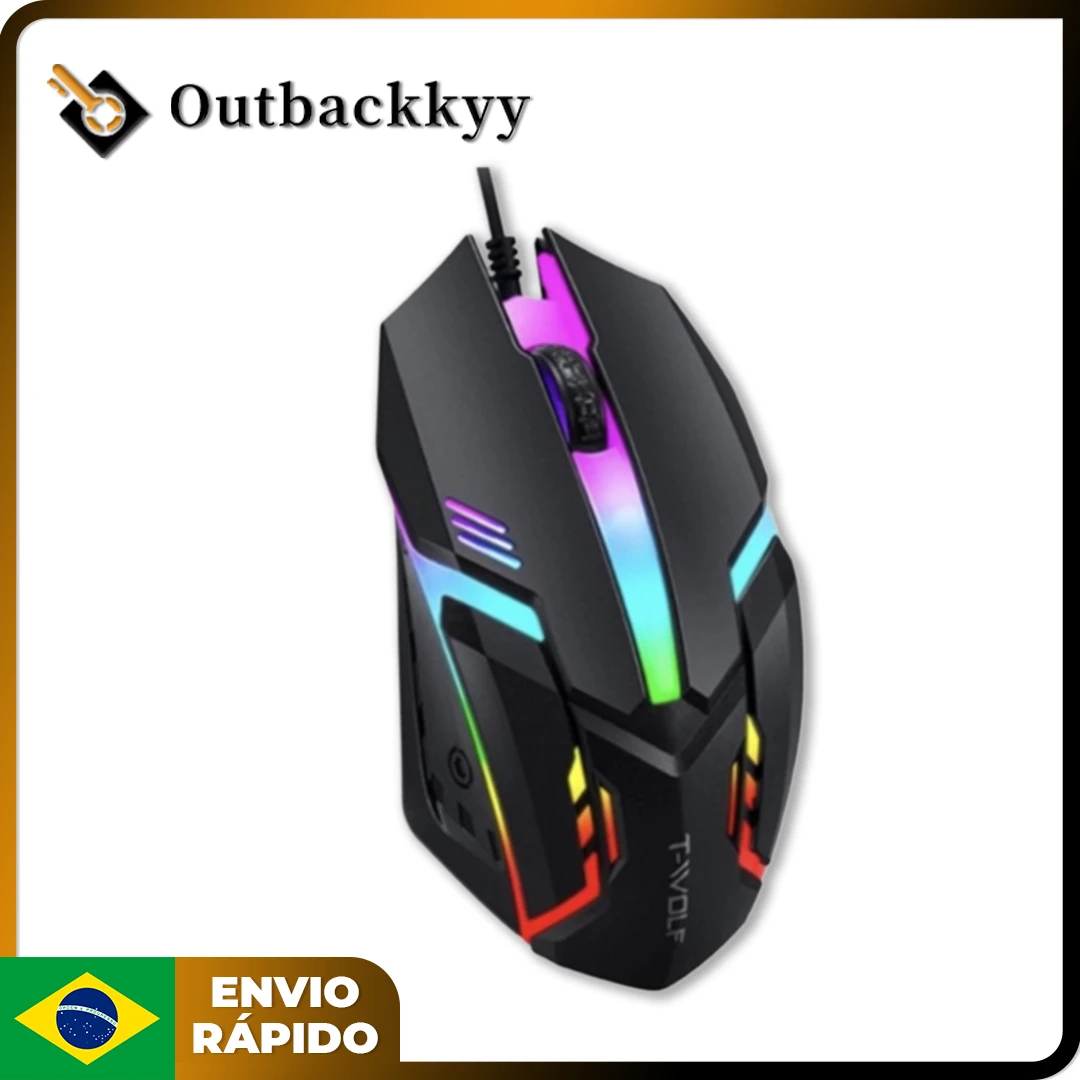 Mouse P/ Jogo Gamer M20 Yelandar 3000 Dpi Rgb Led| | - AliExpress
