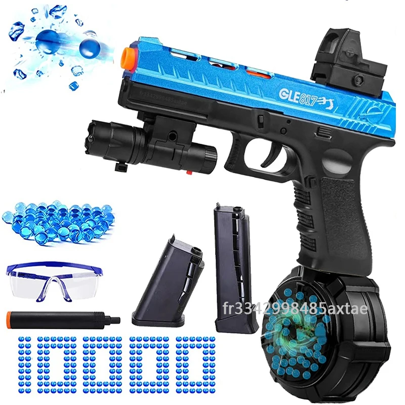 2 In 1 Electric Glock Splatter Ball Gel Blaster Toy Gun Outdoor Game ...