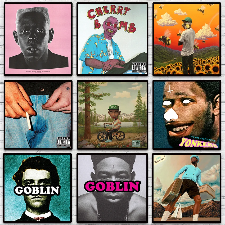 Tyler-The-Creator-Music-Posters-Album-Cover-Flower-Boy-IGOR-Cherry-Bomb ...
