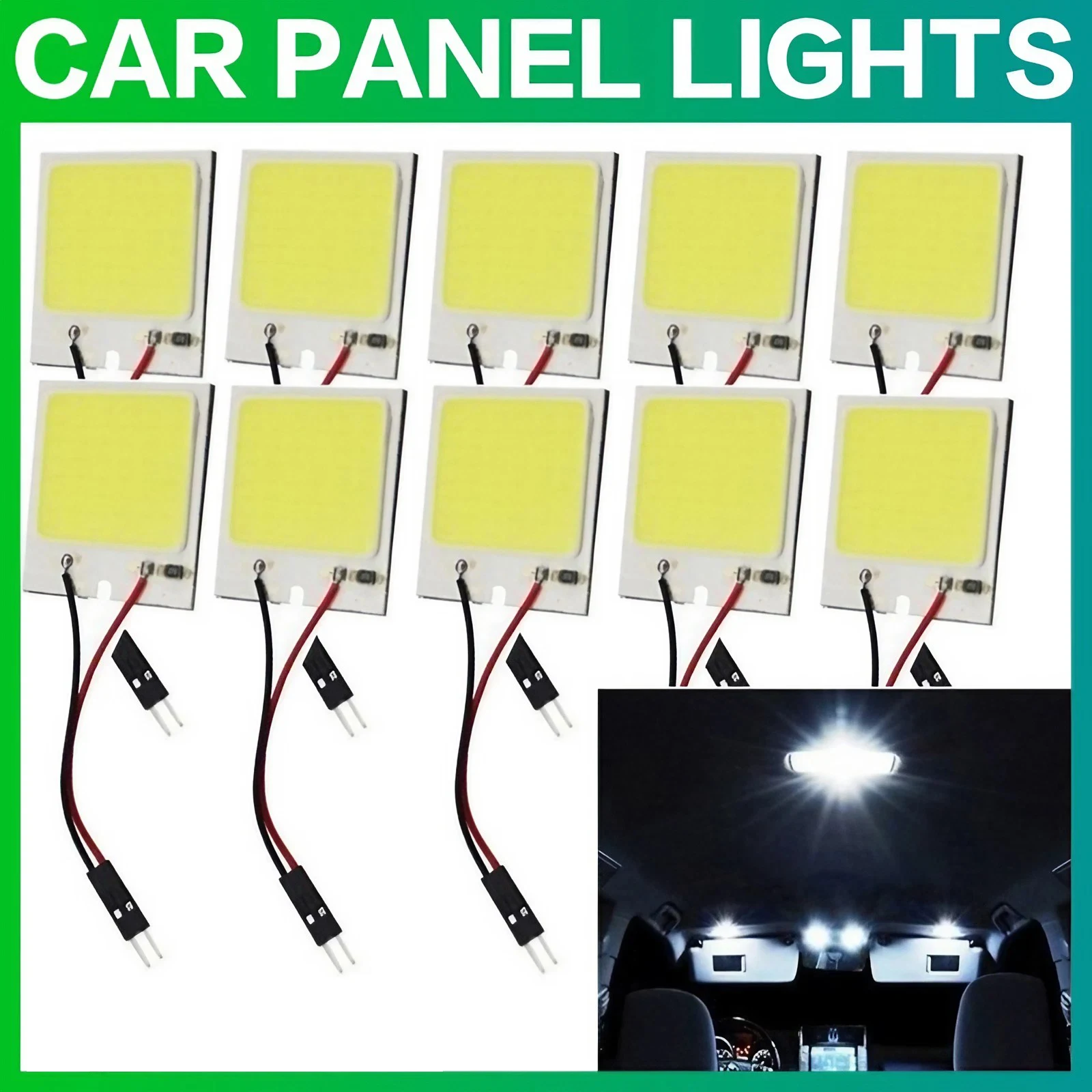 18-24-48smd-White-Reading-Lamp-led-T10-Bulb-led-Car-parking-Auto ...