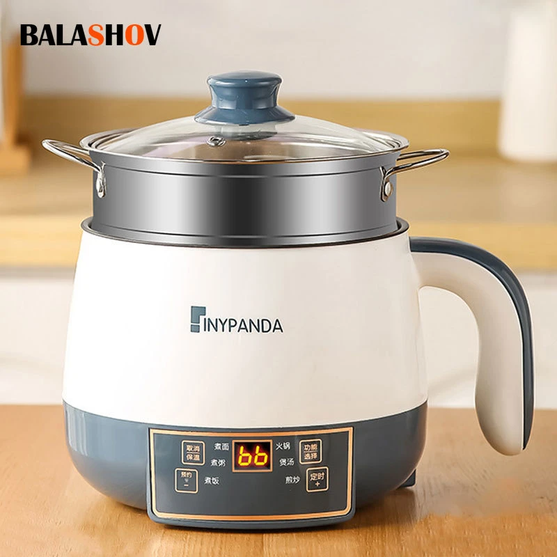 Multifunctional Electric Cooker Hot Pot Mini Non-stick Food Noodle ...