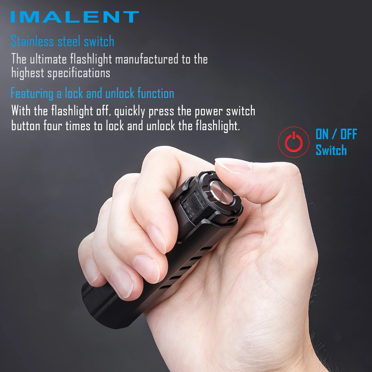 IMALENT LD70 EDC Powerful Flashlight CREE XHP LED 4000 Torch Rechargeable Bright Lanterna for ...