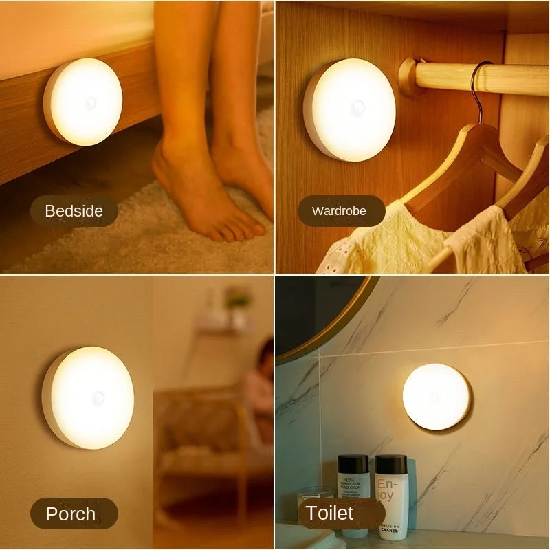 Mozgásérzékelő Könnyű Usb Led Lámpa Kapcsolóval Újratölthető Induktor ...