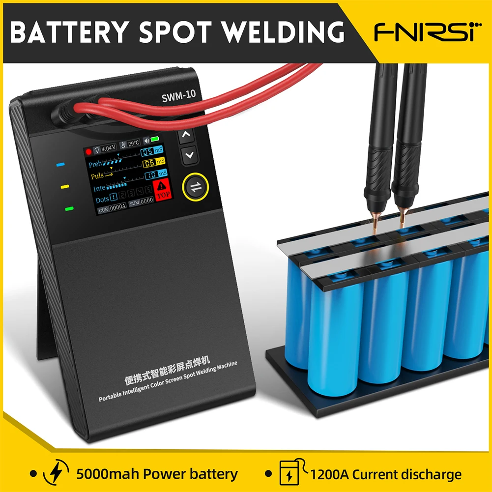 FNIRSI SWM-10 Portable Battery Spot Welder DIY Mini Welding Machine 18650 Battery Pack Welding ...