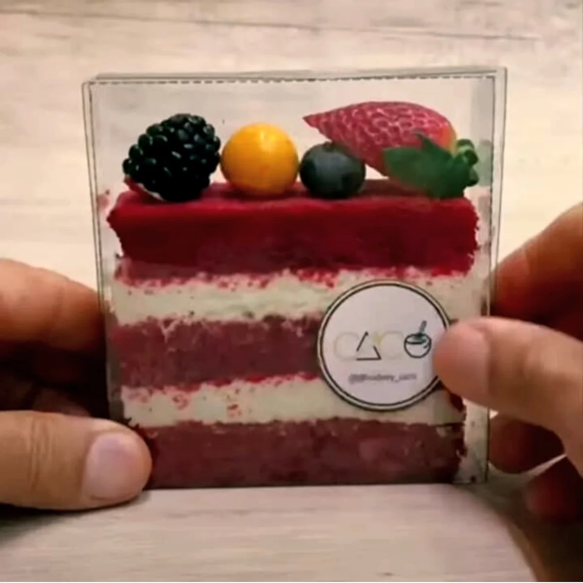 Slice Cake Packing 50 Units Slice Cake 12x11x2,5cm Transparent Flip Box ...