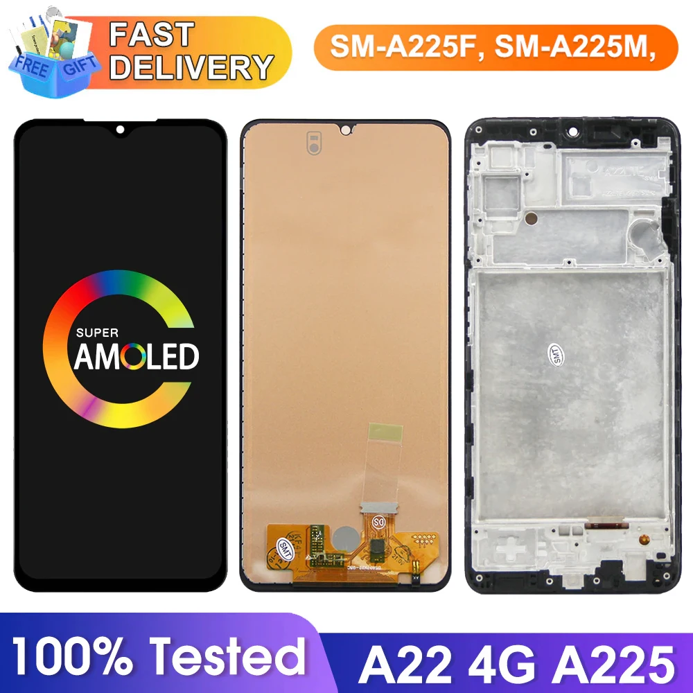 6-4-A22-4G-Screen-Replacement-for-Samsung-Galaxy-A22-A225-A225F-A225F ...