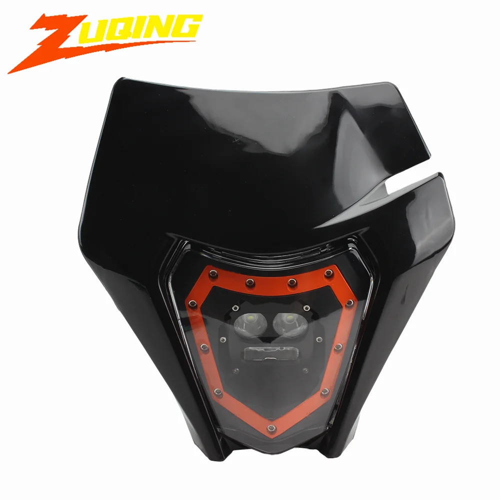 For-KTM-LED-Headlight-Plate-Motorcycle-Headlamp-Head-Light-Supermoto ...