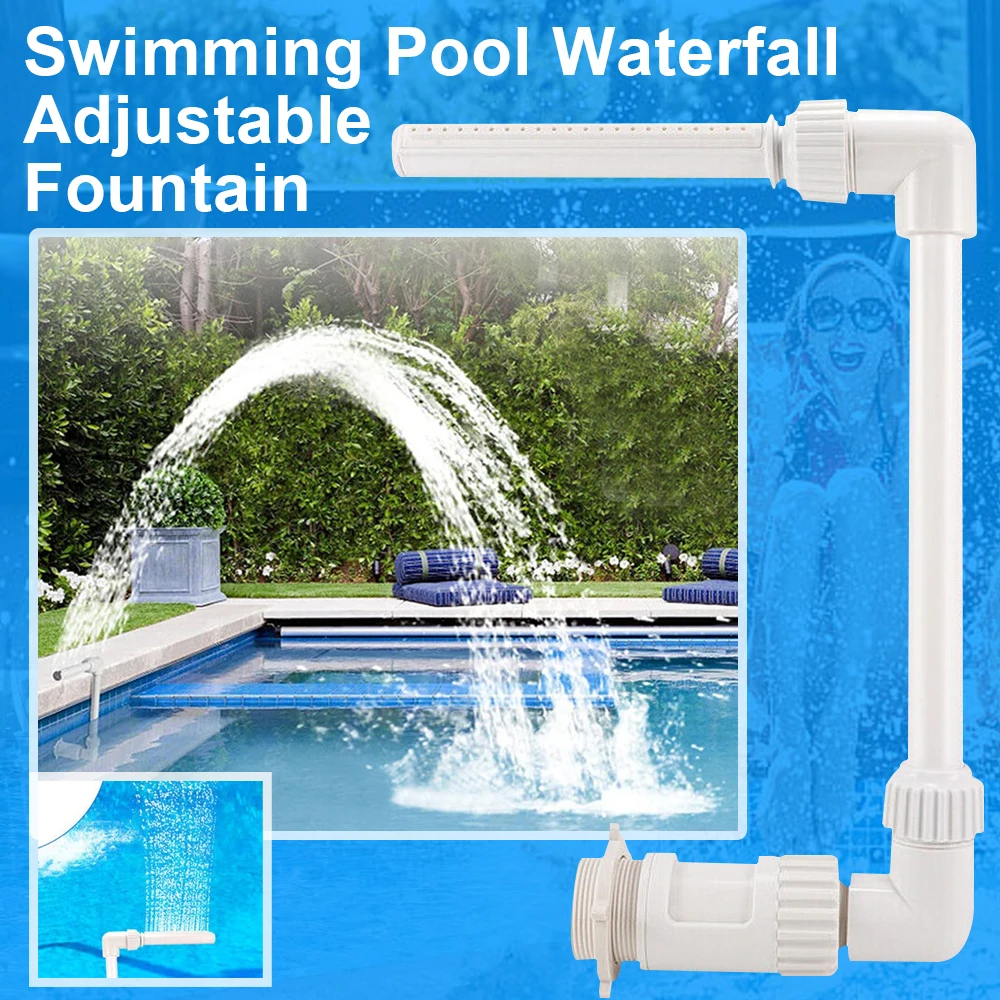 Swimming-Pool-Waterfall-Adjustable-Fountain-Kit-Outdoor-Swimming-Pool ...