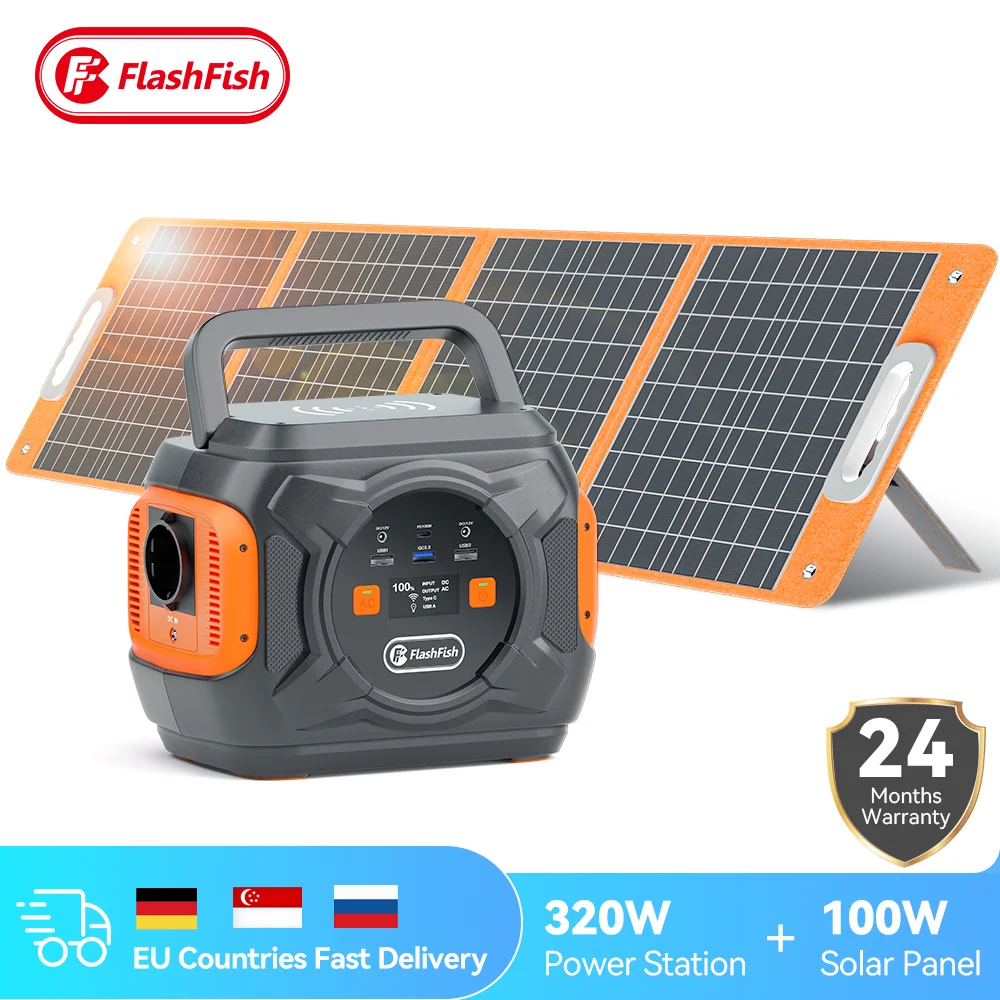 Flashfish-320W-Power-Station-292Wh-Solar-Power-Set-With-100W-Solar ...
