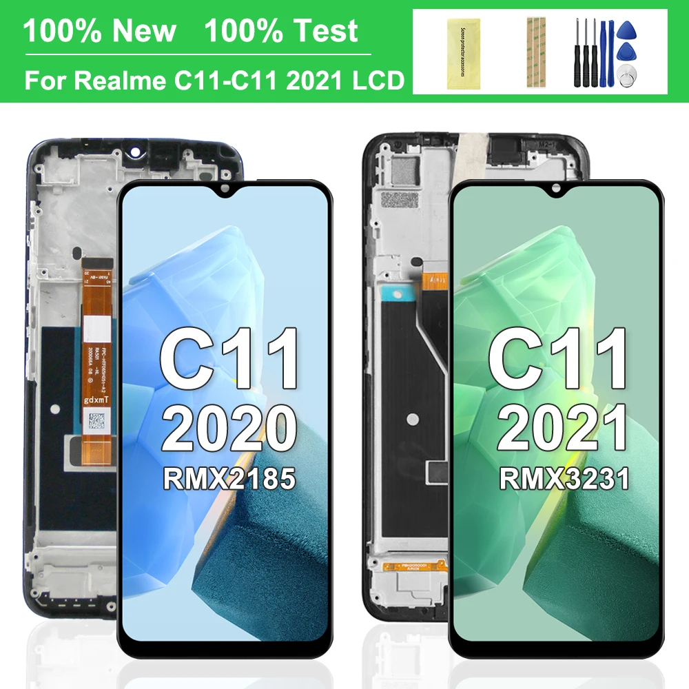 AAA-Quality-For-OPPO-Realme-C11-2021-LCD-RMX3231-Display-Touch-Screen-Digitizer-Assembly-For ...