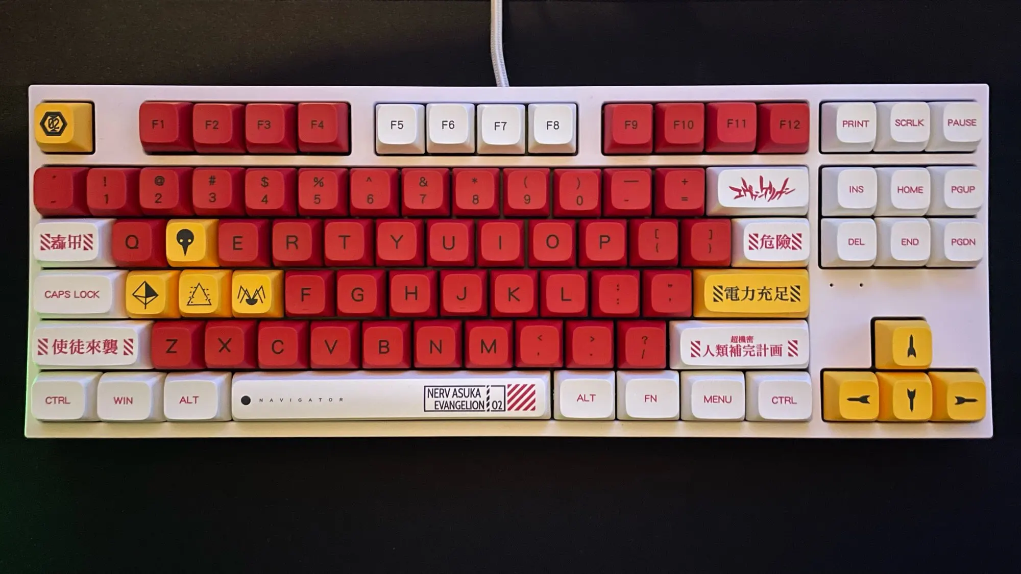 KYOMOT 138 Key EVANGELION-02 Keycaps EVA Second Machine Dye PBT XDA ...