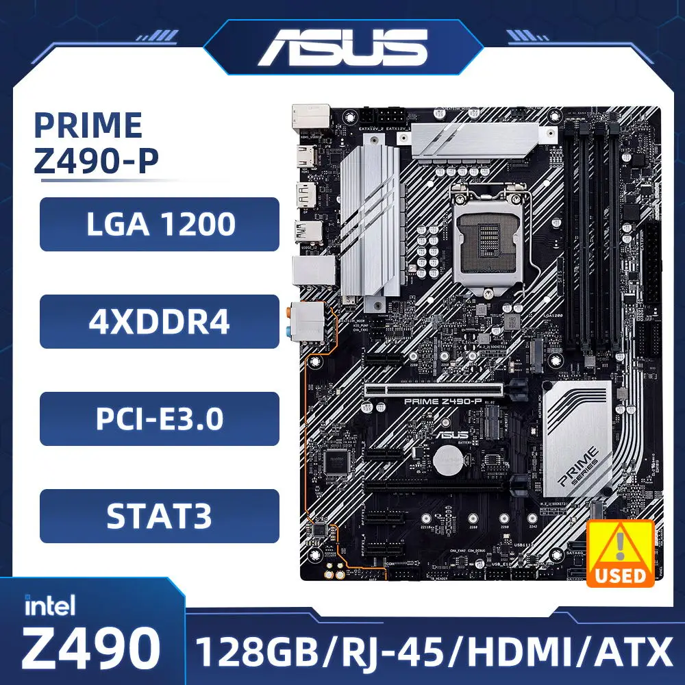 ASUS-PRIME-Z490-P-Motherboard-LGA-1200-Intel-Z490-DDR4-128GB-PCI-E-3-0 ...
