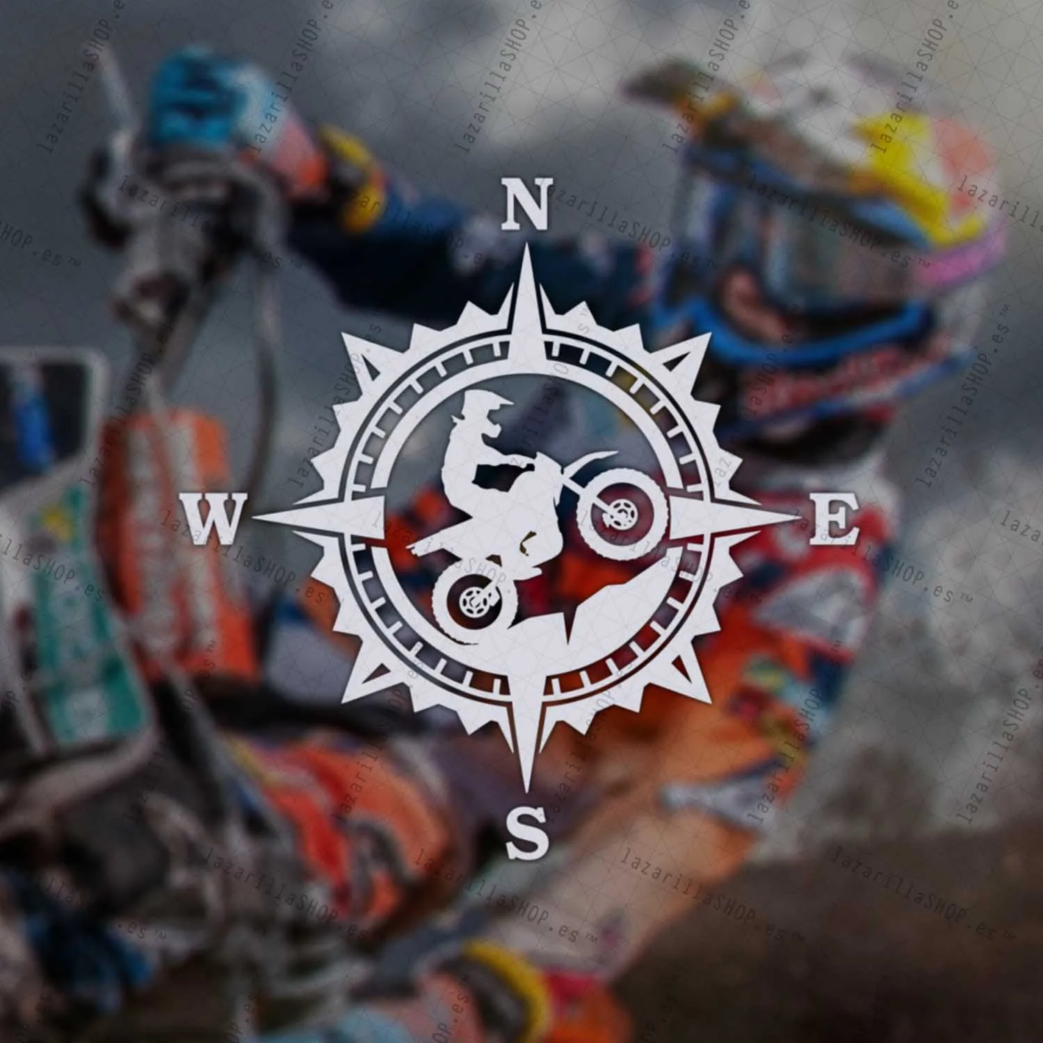 Sticker-Brujula-Motocross-pink-winds-stickers-motorcycle-Sticker ...