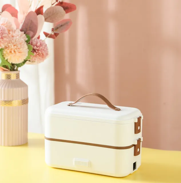 XIUWOO Electric Heating Lunch Box, Self Cooking Mini Rice Cooker, 2 ...
