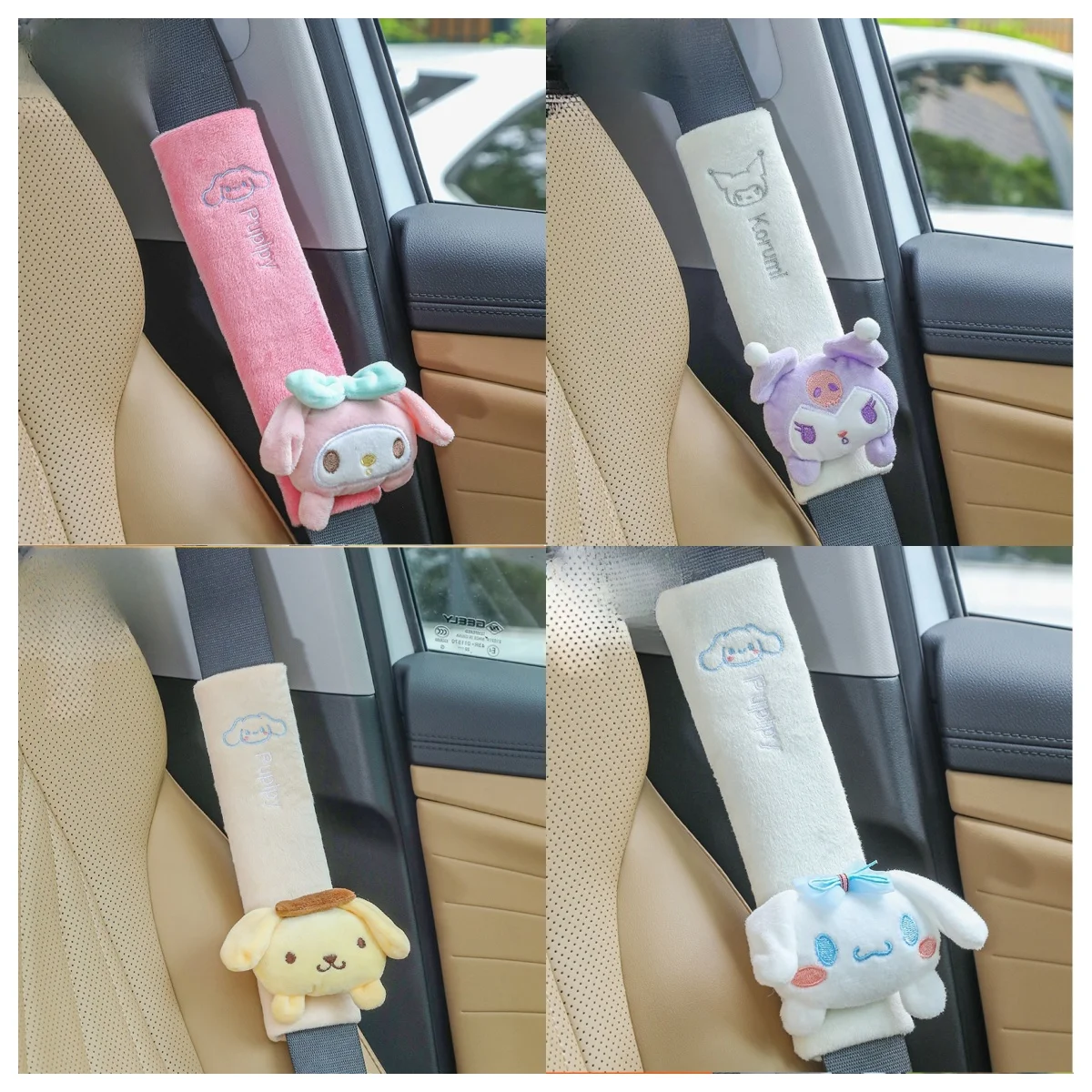 Sanrio-Cinnamoroll-Car-Seat-Belt-Cover-Kawaii-Cars-Universal-Safety ...