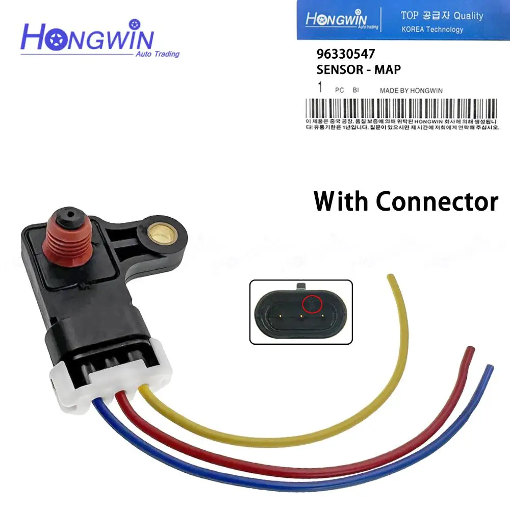 OE# 96330547 Manifold Absolute Pressure MAP Sensor + Connector Plug For ...