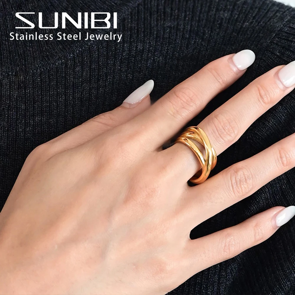 Newest-Stainless-Steel-Wide-Ring-for-Women-Cross-Multilayer-Party-Fine-Jewelry-Classic-Gift-Ring ...