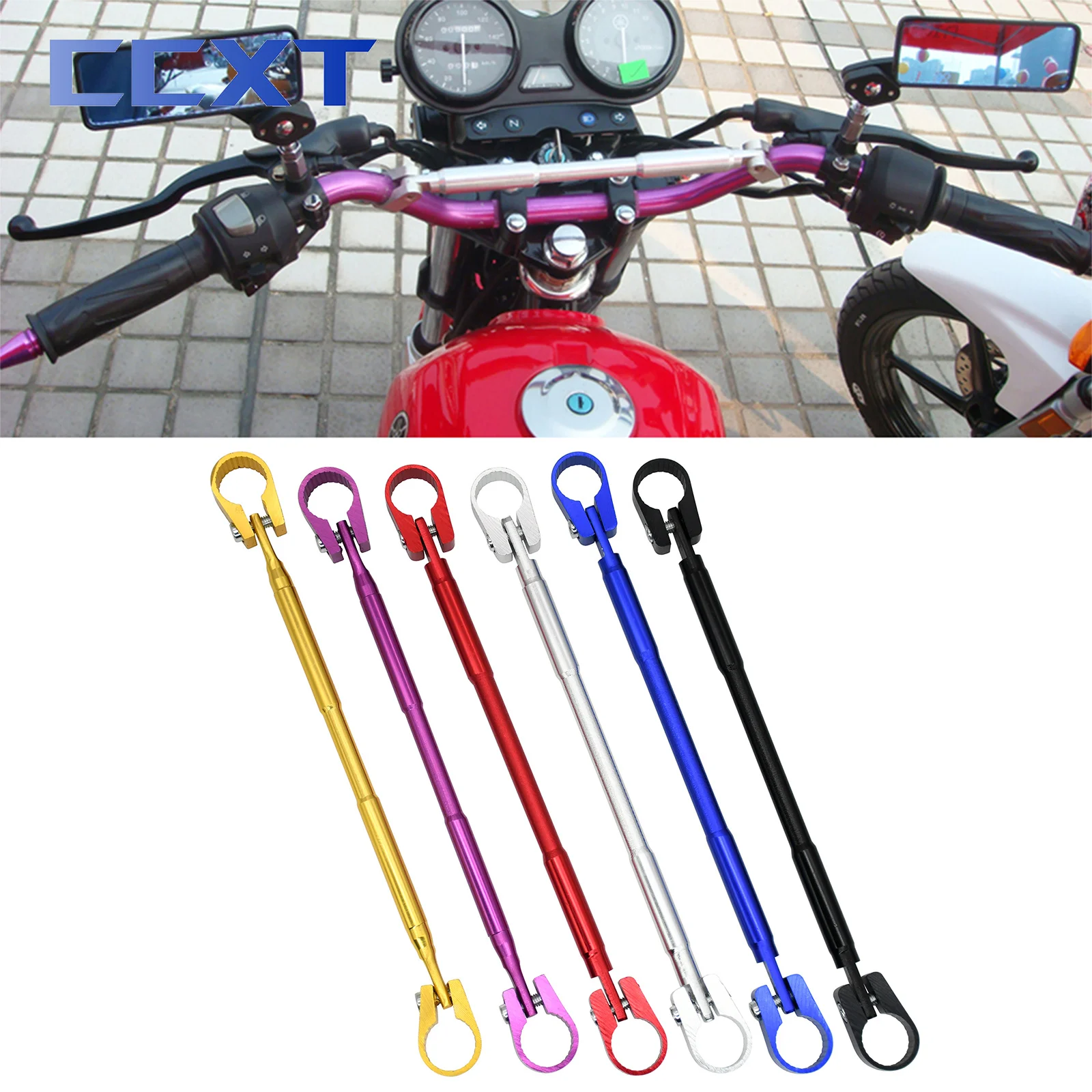 Motorcycle CNC Handlebar Balance Cross Bar Lever Handlebar For Most 7/8 ...