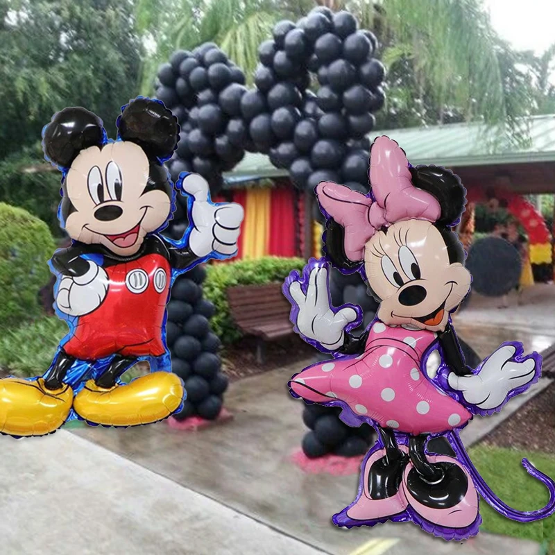 Disney Mickey Minnie Mouse Foil Balloon Baby Shower Birthday Cartoon ...