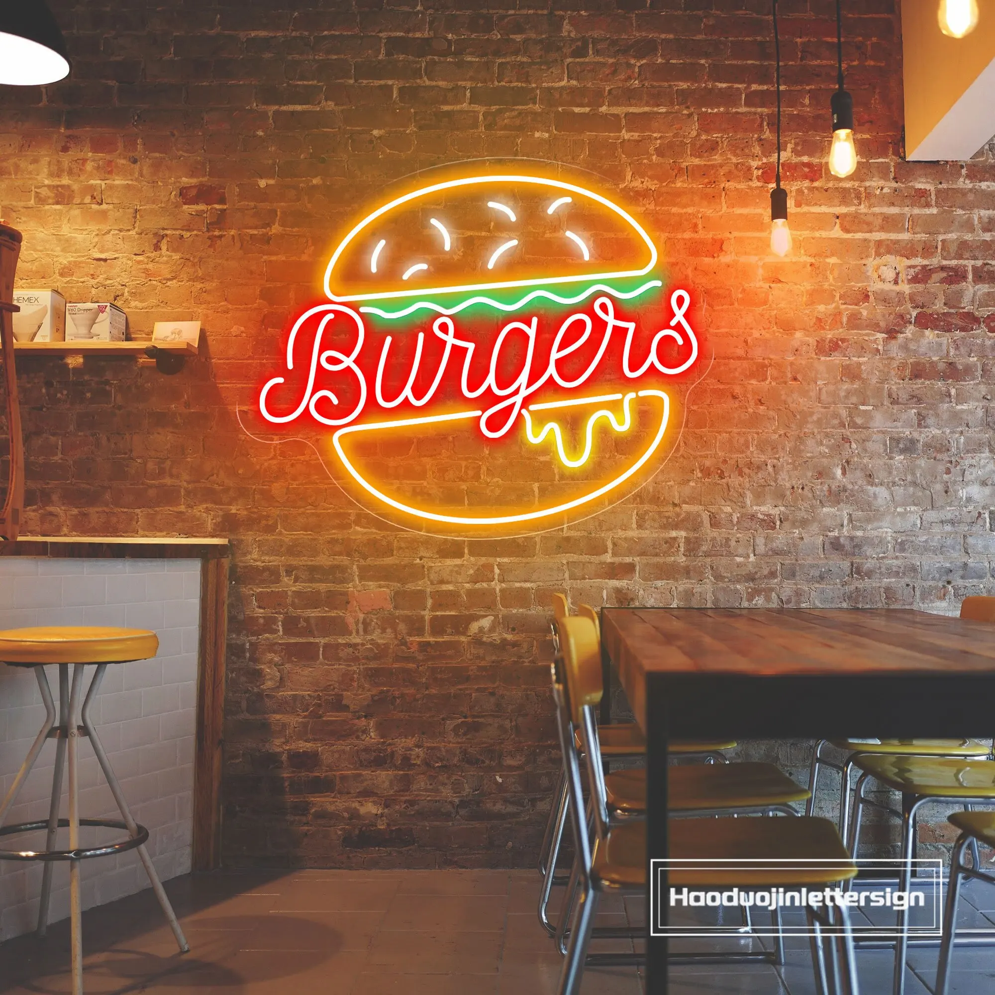 Burgers-Neon-Sign-Custom-Fast-Food-Shop-LED-Neon-Light-Fast-Food-Shop ...