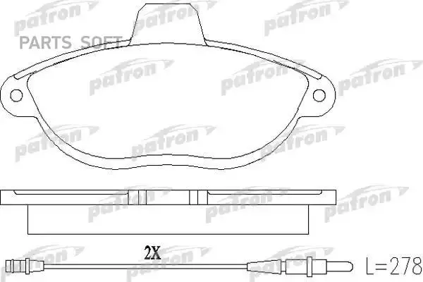 Patron-pbp1002-pads-brake-disc-Citroen-evasion-97-02-jumpy-95-jumpy-van ...