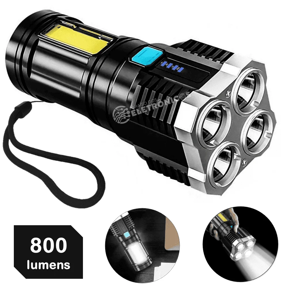 Multifunctional-Flashlight-Lighting-4-Powerful-Leds-Ideal-Campings-And ...