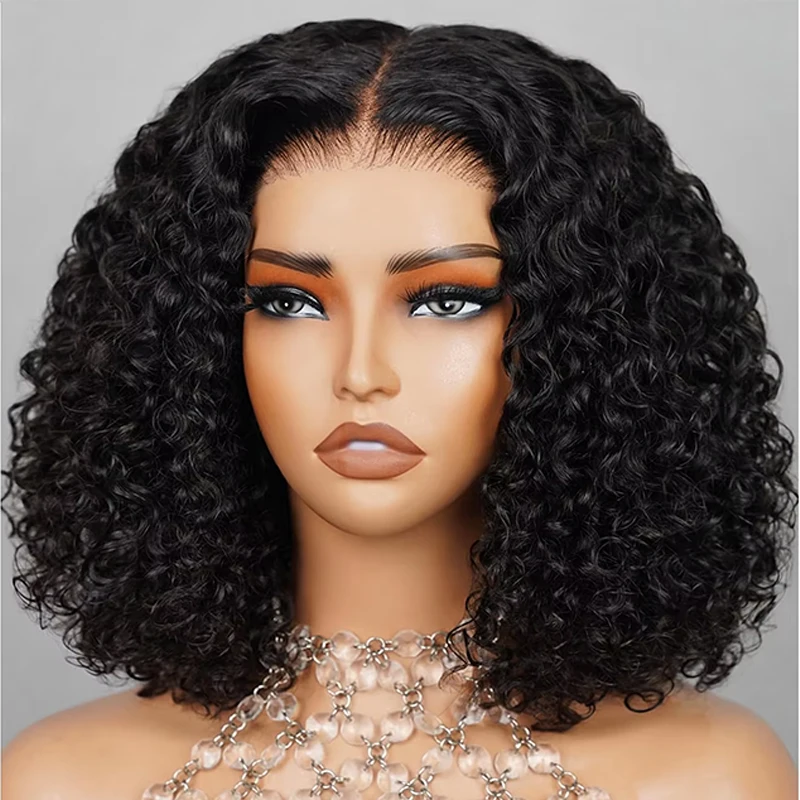 Deep Wave Bob Wig Human Hair Lace Front Wigs For Black Women Human Hair ...